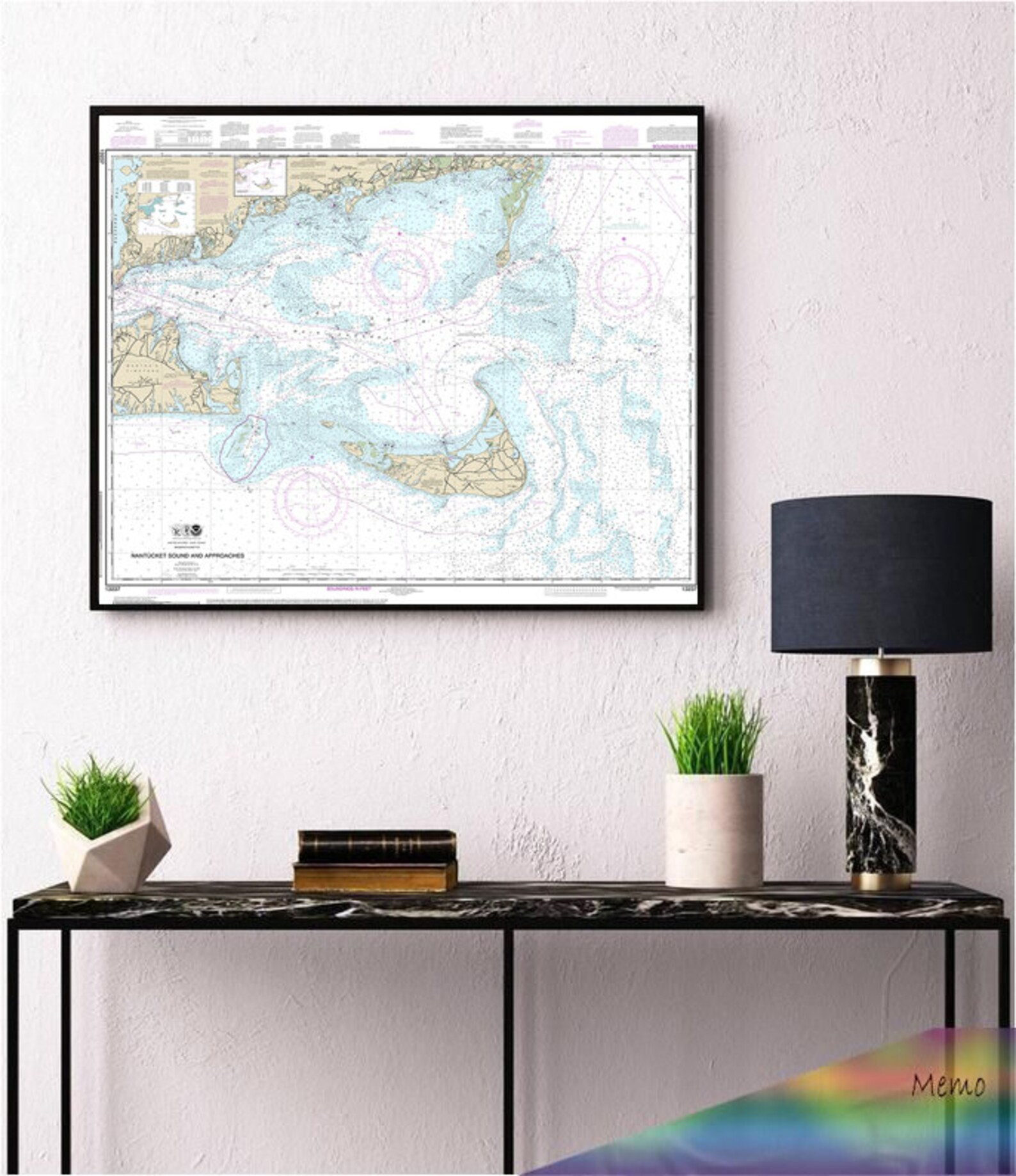 Nautical charts of Nantucket Sound and Approaches 13237. | Etsy