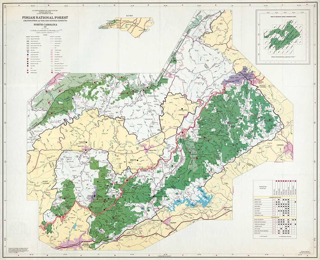 Pisgah National Forest North Carolina : Grandfather Toecane - Etsy