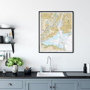 Nautical Charts of New York Harbor 12327 Staten Island. Bayonne ...