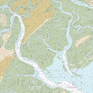 Nautical Charts of Savannah River and Wassaw Sound. 11512. South ...