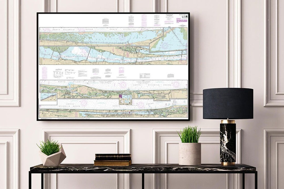 NOAA Nautical Charts of Tolomato River to Palm Shores, Florida, 11485 ...