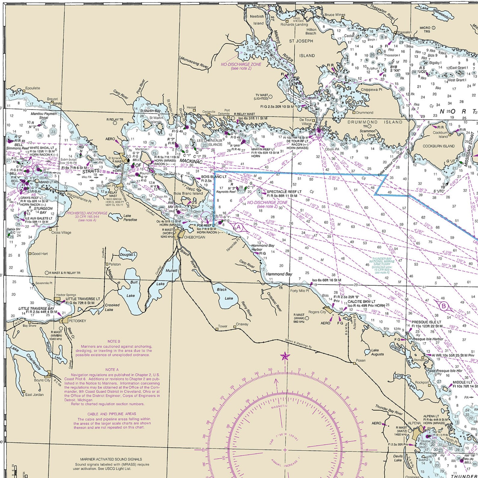 Nautical Charts of Lake Huron Great Lake. 14860. Georgian | Etsy