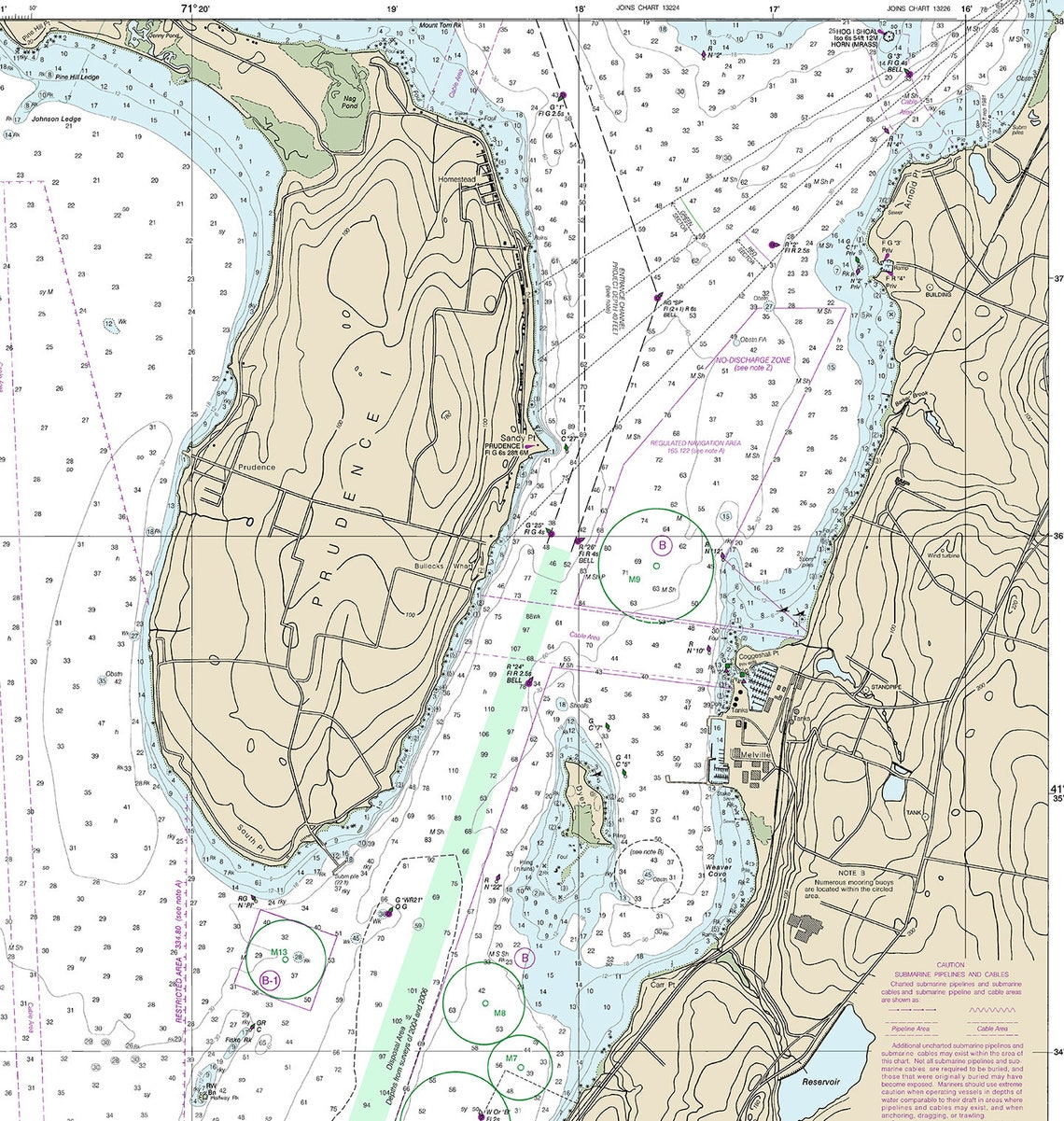 Nautical charts of Narragansett Bay and Newport Harbor. Rhode | Etsy