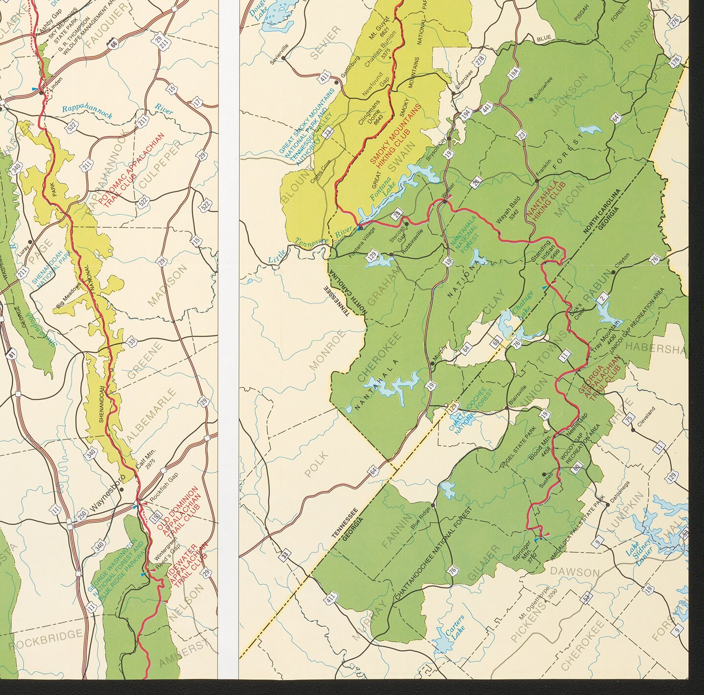 Sendero de los Apalaches del Servicio de Parques Nacionales de - Etsy ...