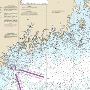 NOAA Nautical Charts of Bay of Fundy to Cape Cod. East Coast. 13260 ...