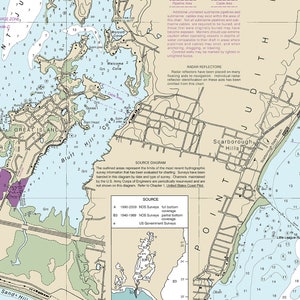 Nautical Charts of Point Judith Harbor 13219 Rhode Island Narragansett ...
