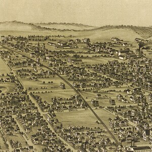 Map of Corry, Erie County, Pennsylvania Pa. 1895. Vintage Restoration ...