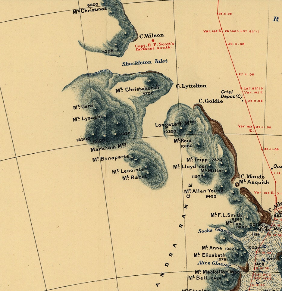 Route and Surveys of the Southern Journey Party of the - Etsy