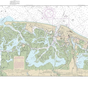 Nautical Charts of Little Egg Harbor to Cape May 12316. Great Bay ...