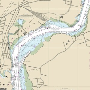 NOAA Nautical Charts of Raritan Bay and Southern Part of Arthur Kill ...