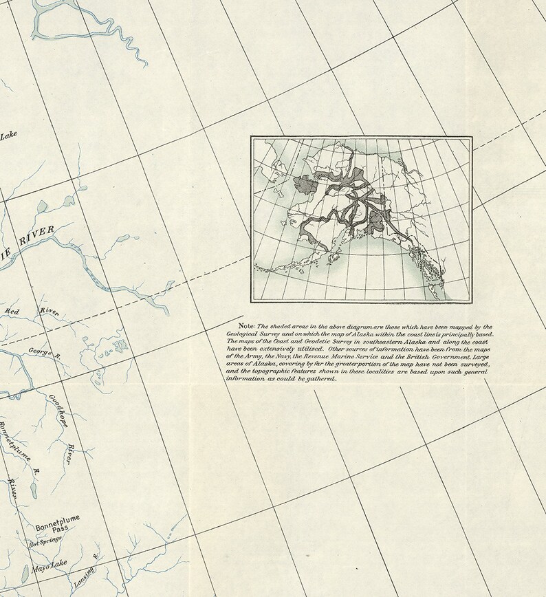Map of Akaska 1904 U.S. Geological Survey. Vintage Restoration | Etsy