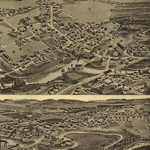 Map of Rochester, Gonic and East-rochester, Strafford County, New ...