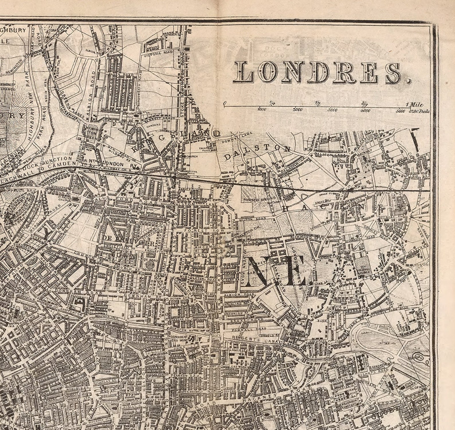 Map of London 1823. Vintage Reproduction Deco Style Map | Etsy