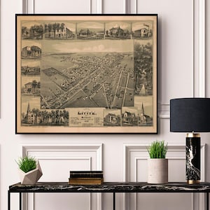 Map of Lititz and Warwick, Lancaster Co., Pennsylvania, PA 1887 ...