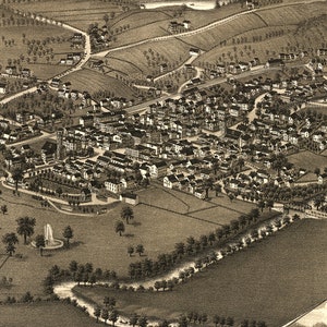 Map of Great Barrington, Berkshire Co., Massachusetts, MA, 1884 ...