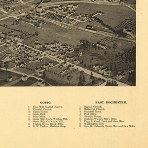 Map of Rochester, Gonic and East-rochester, Strafford County, New ...