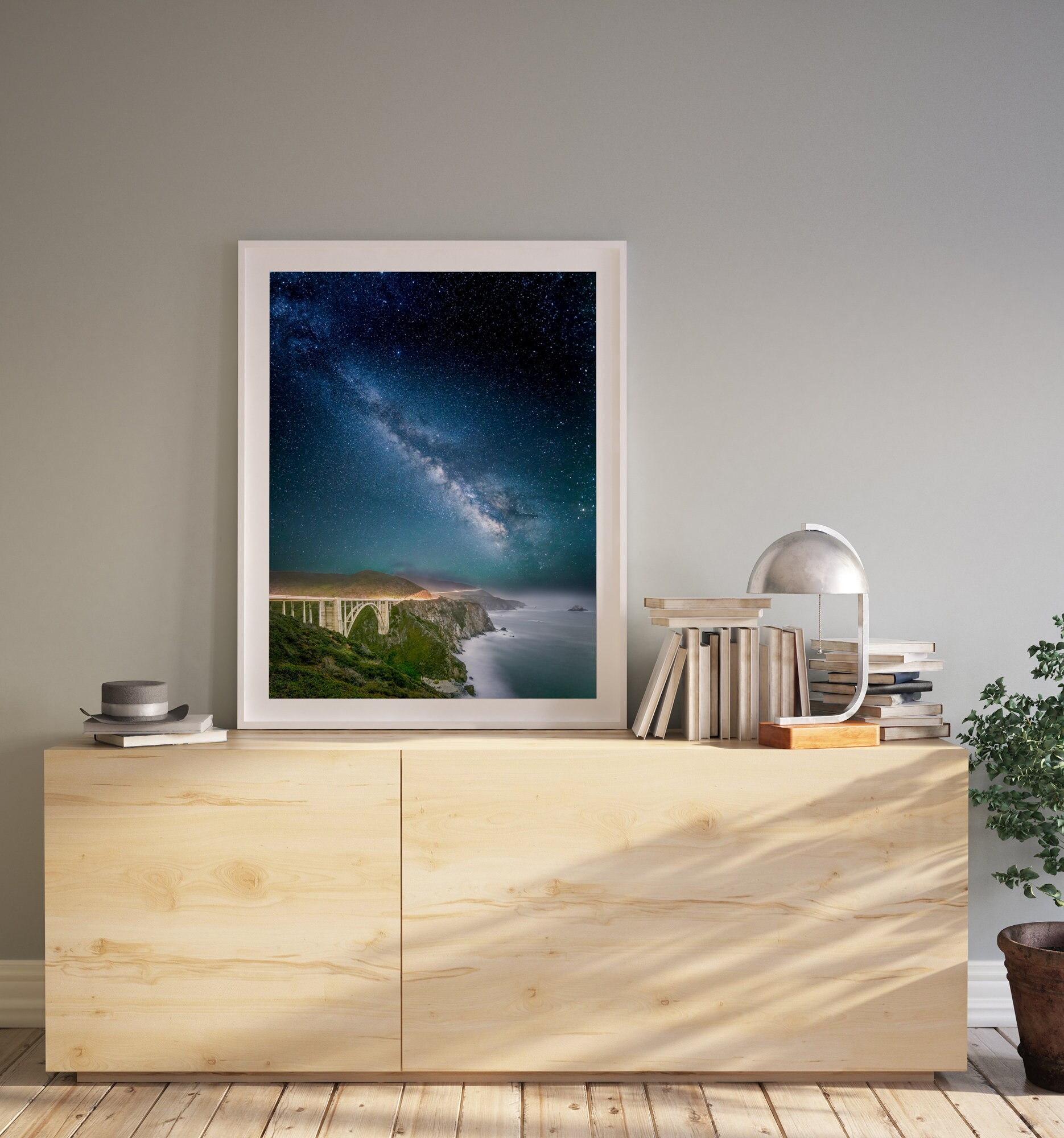 Bixby Bridge Photo / Milky Way Print / Big Sur Photography / Above Bed ...
