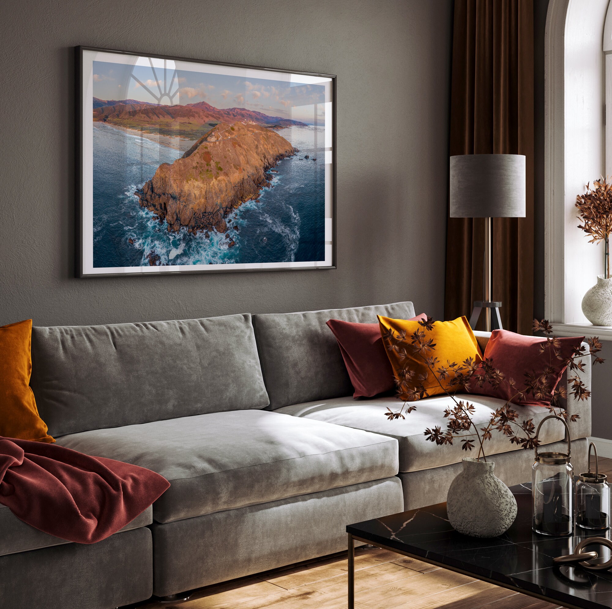 Point Sur Lighthouse / Lighthouse Photo / Above Bed Decor / Big Sur ...