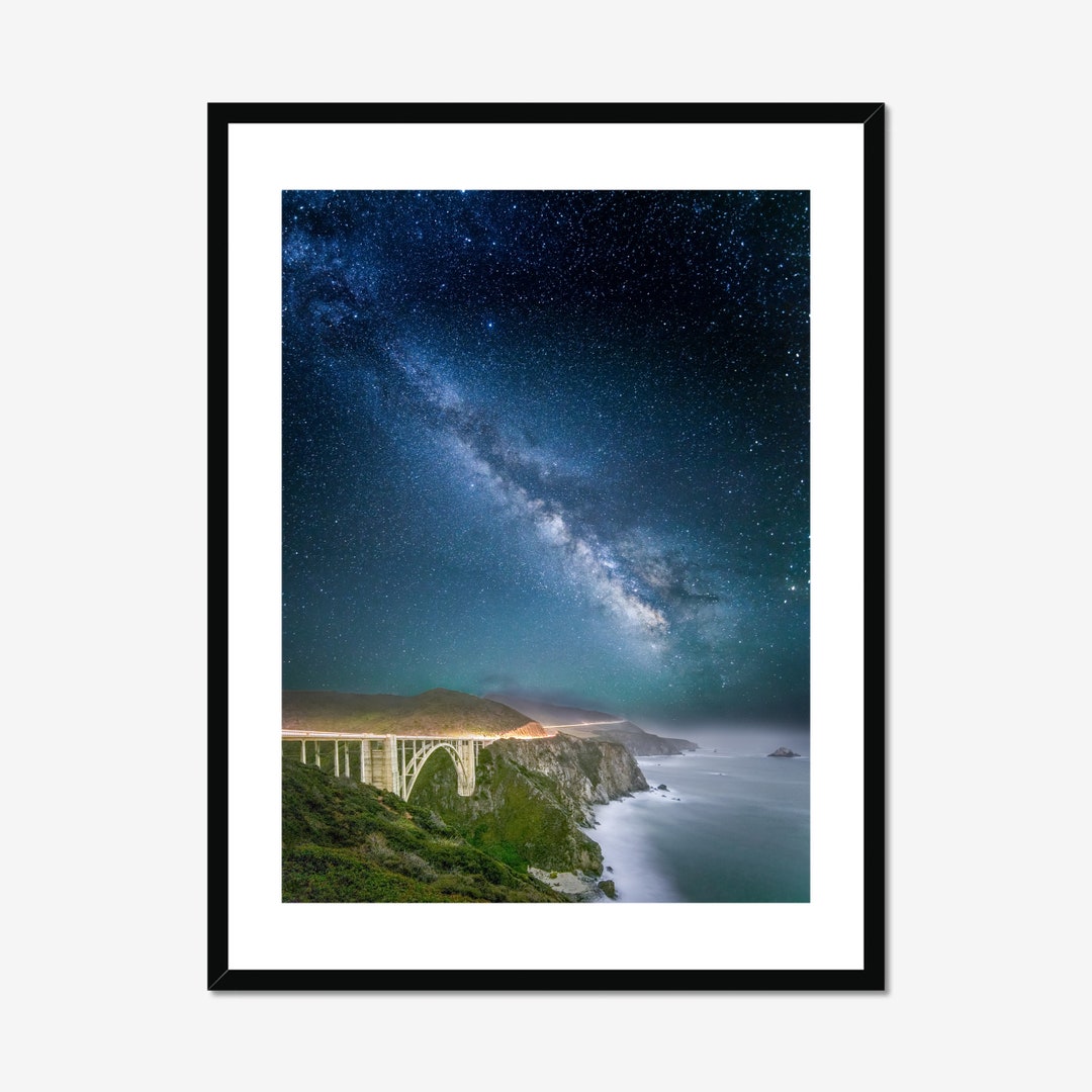 Bixby Bridge Photo / Milky Way Print / Big Sur Photography / Above Bed ...