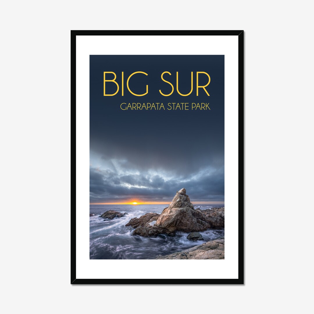 California Poster / Big Sur Poster / Big Sur California / Above Bed ...