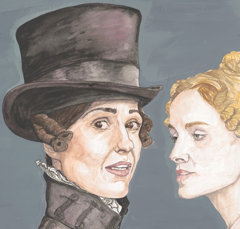 Gentleman Jack, Anne Lister & Ann Walker Portrait, DOWNLOAD Art Print ...