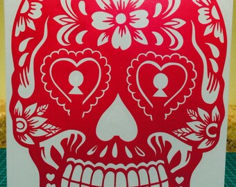 Heart sugar skull | Etsy