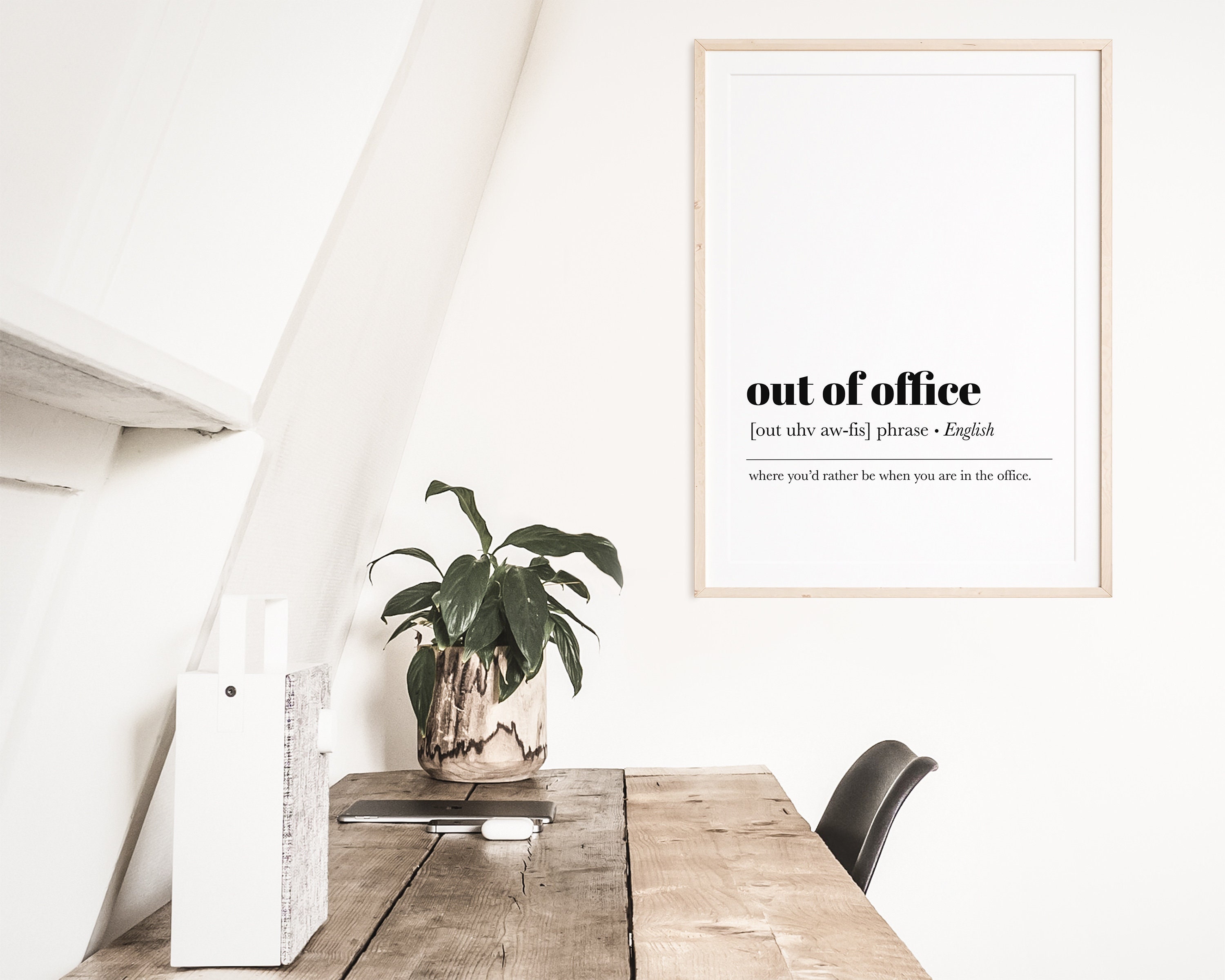 Out of Office Definition Print Home Office Decor Cubicle - Etsy Australia