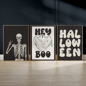 Hey Boo Sign | Cute Halloween Decor | Halloween Wall Art | Trendy Wall ...