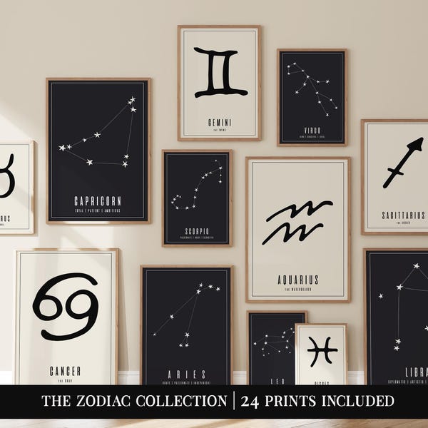 Zodiac Art Print - Etsy