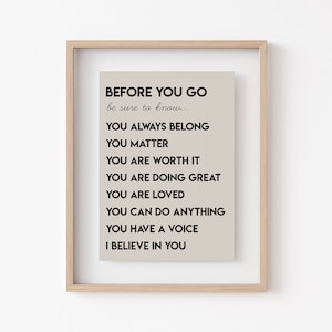 Affirmation Wall Art for Kids | Inspirational Classroom Decor | Kids ...