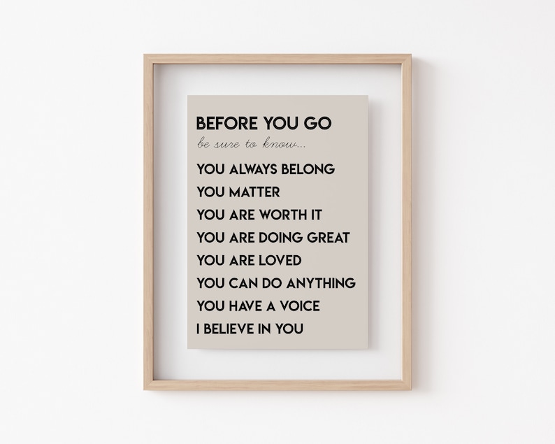 Affirmation Wall Art for Kids Inspirational Classroom Decor - Etsy