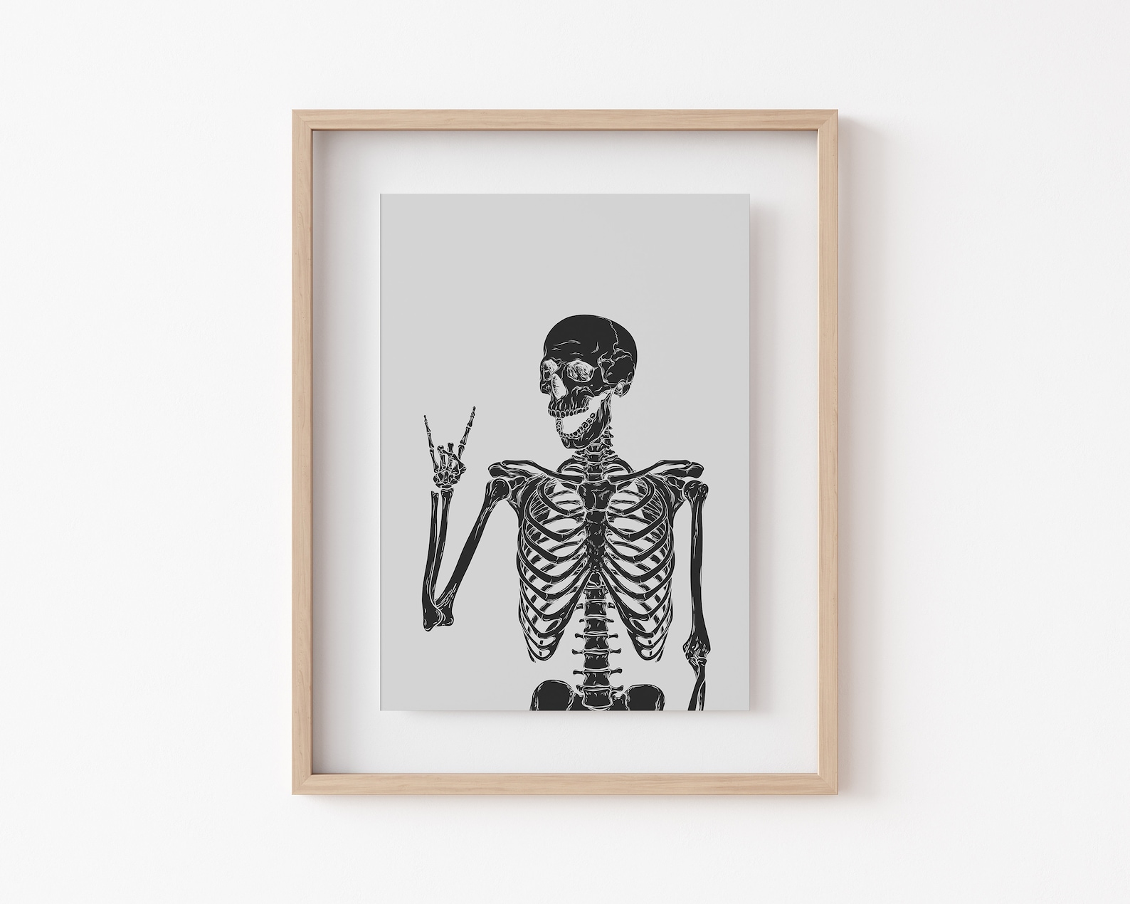 Halloween Prints Skeleton Print Set of 6 Prints Skeleton Gallery Wall ...