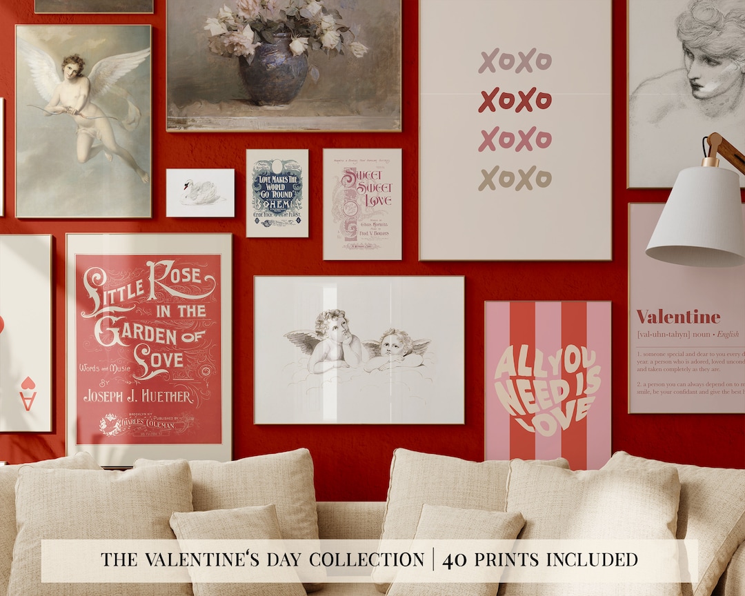 Valentines Day Prints Mega Bundle | 40 VALENTINES PRINTABLES ...
