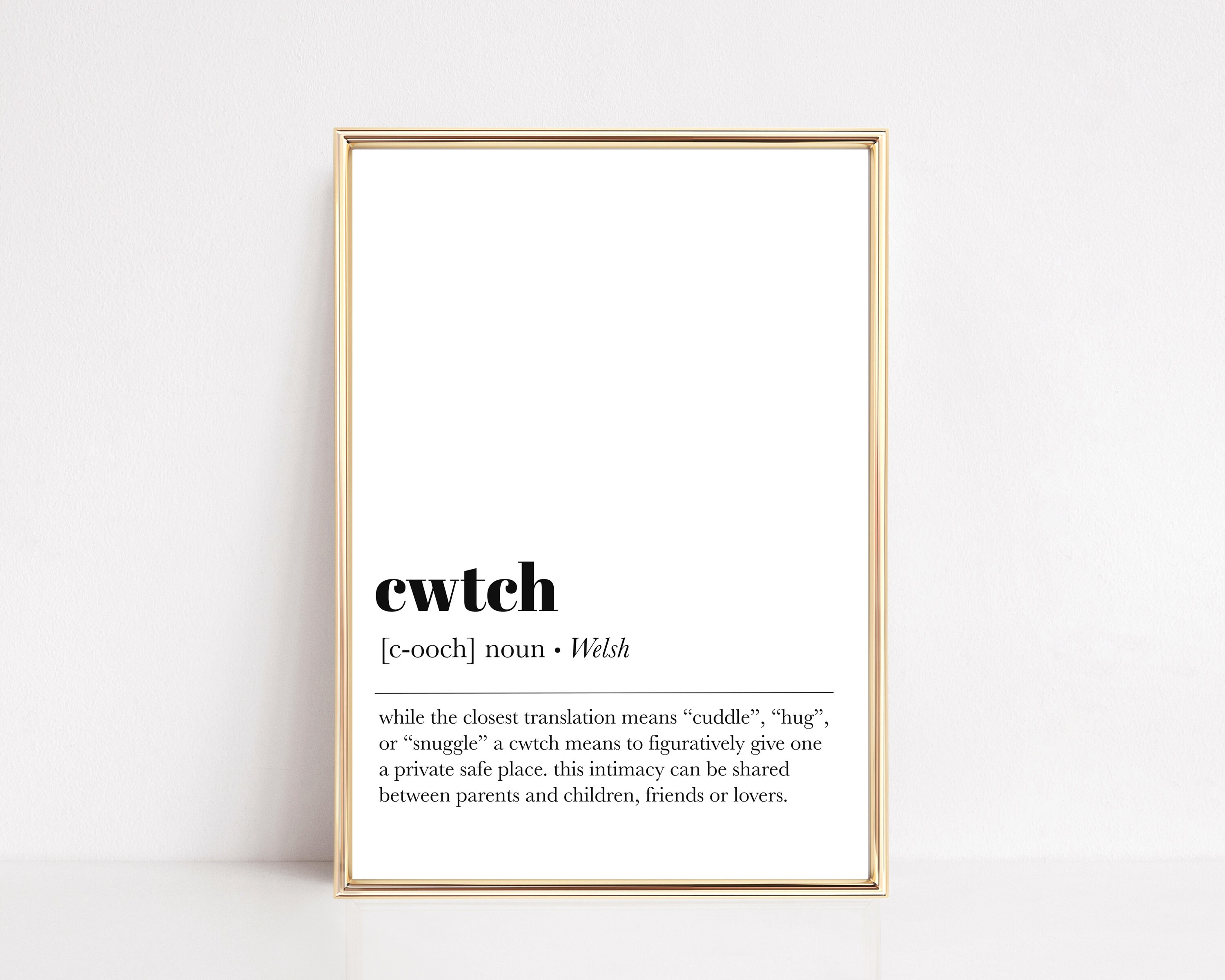 Welsh Wall Art | Set of 3 Prints | Cartref | Cwtch Print | Cariad ...