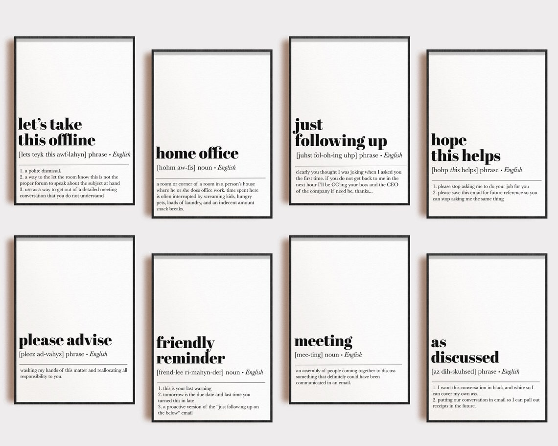 Office Wall Art Set 81 PRINTABLES Mega Bundle Home - Etsy
