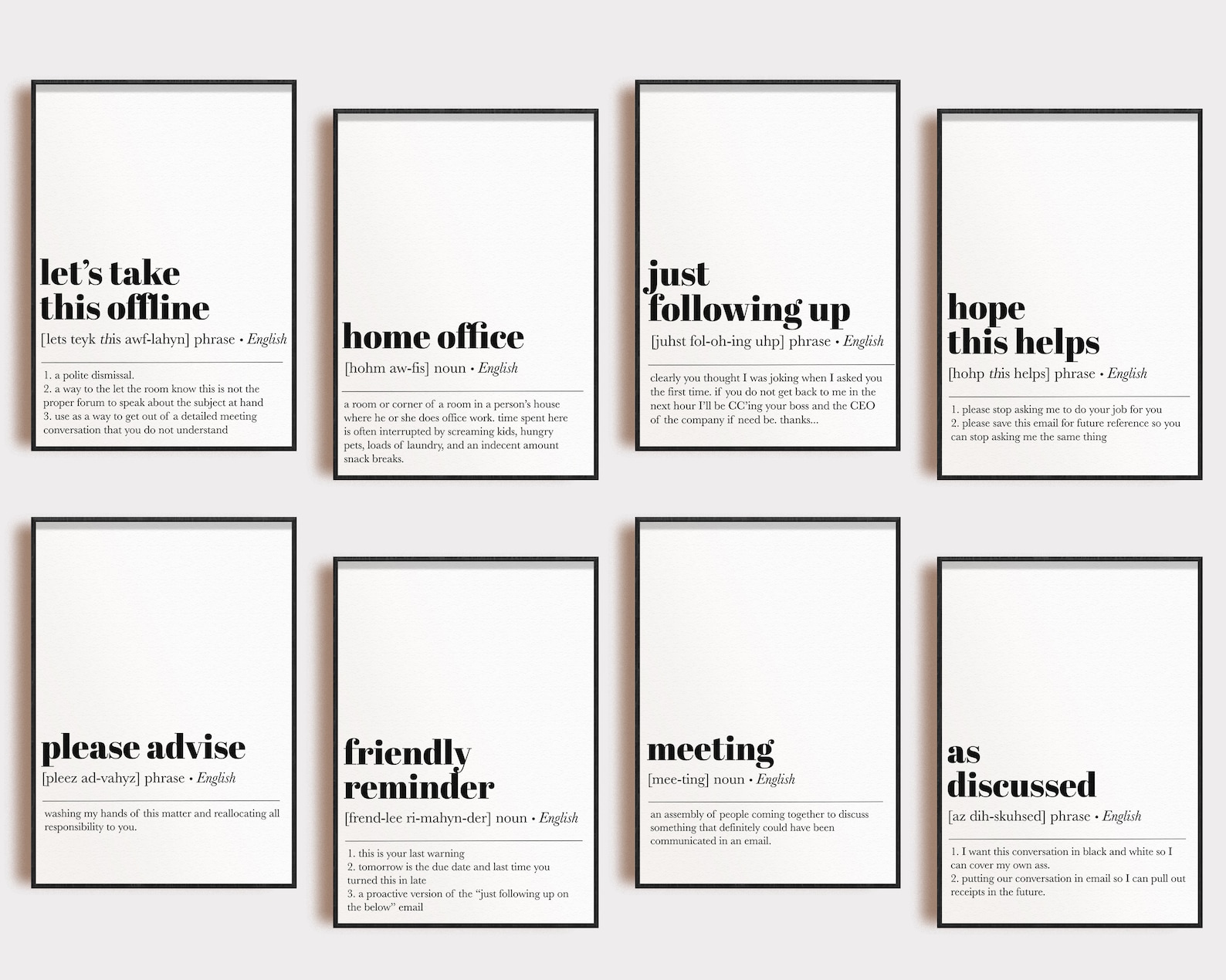 Office Wall Art Set 81 PRINTABLES Mega Bundle Home - Etsy