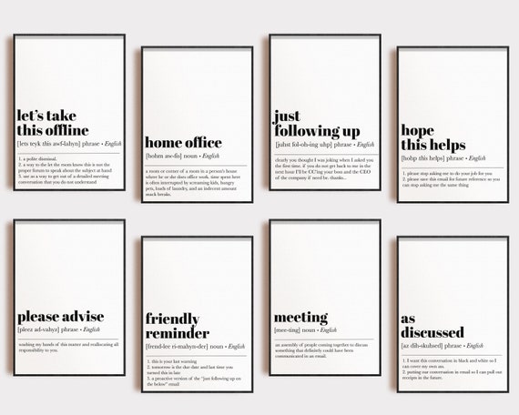 Office Wall Art Set 81 PRINTABLES Mega Bundle Home - Etsy