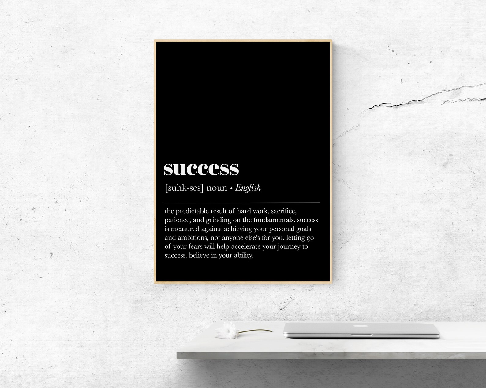 Success Definition Printable Office Wall Art Home Office - Etsy