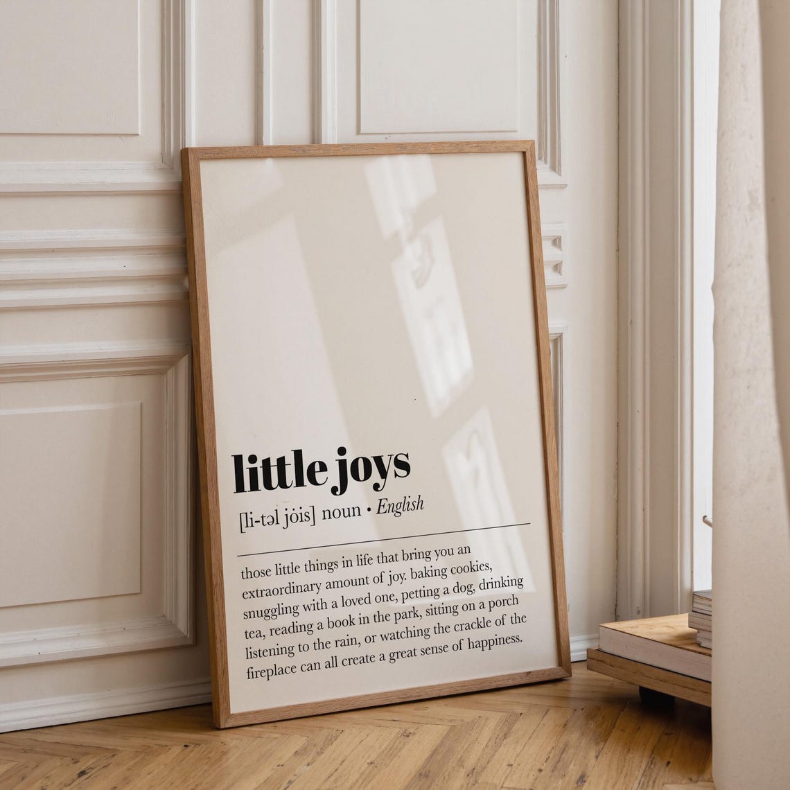 Little Joys Definition Print | Inspirational Wall Art | KIKIANDNIM ...