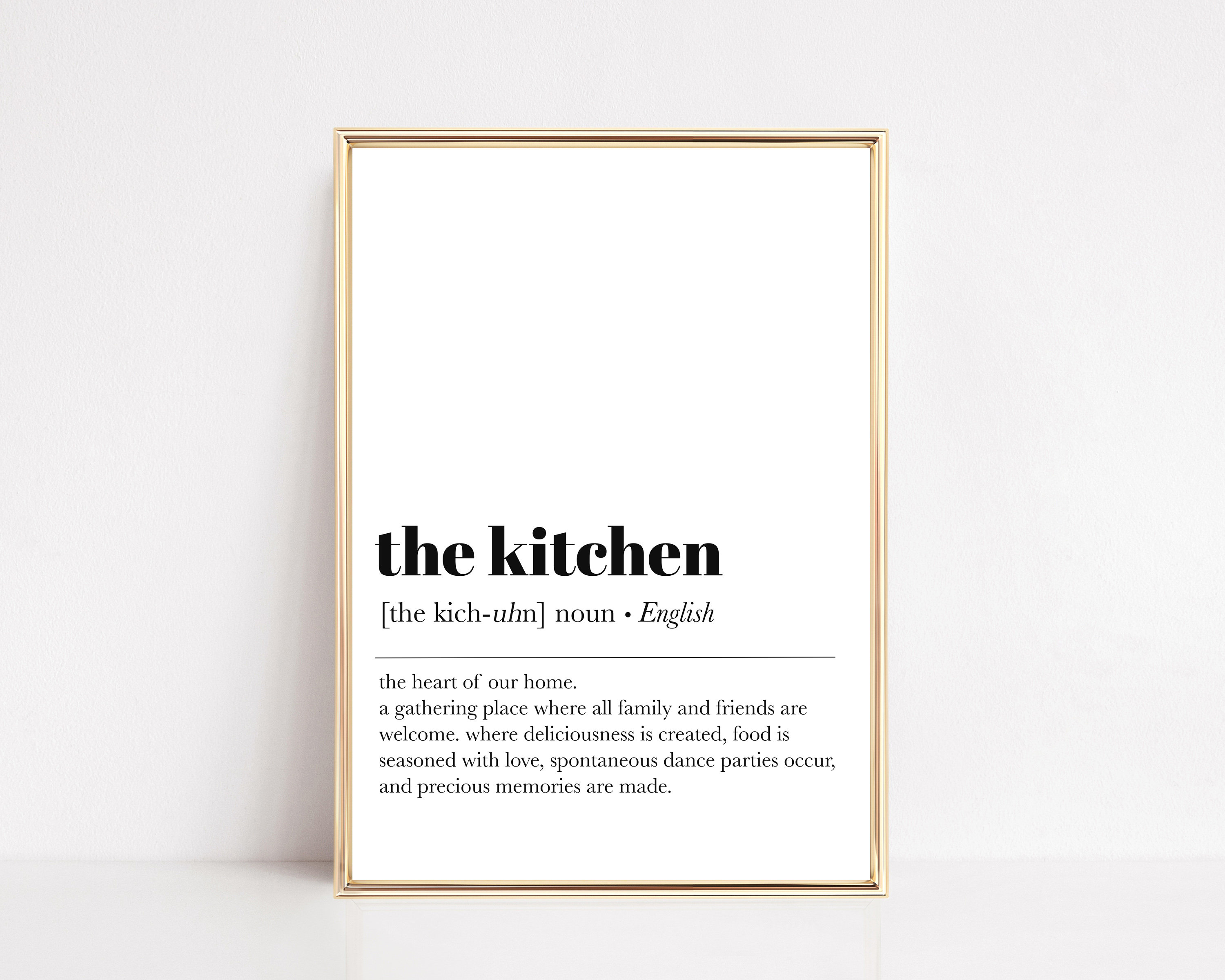 Kitchen Definition Print Kitchen Printable Wall Art - Etsy Canada
