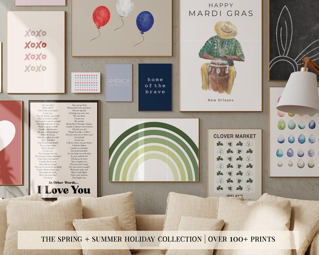 Spring Summer Holiday Mega Bundle Set | Over 100 PRINTABLES | Holiday ...