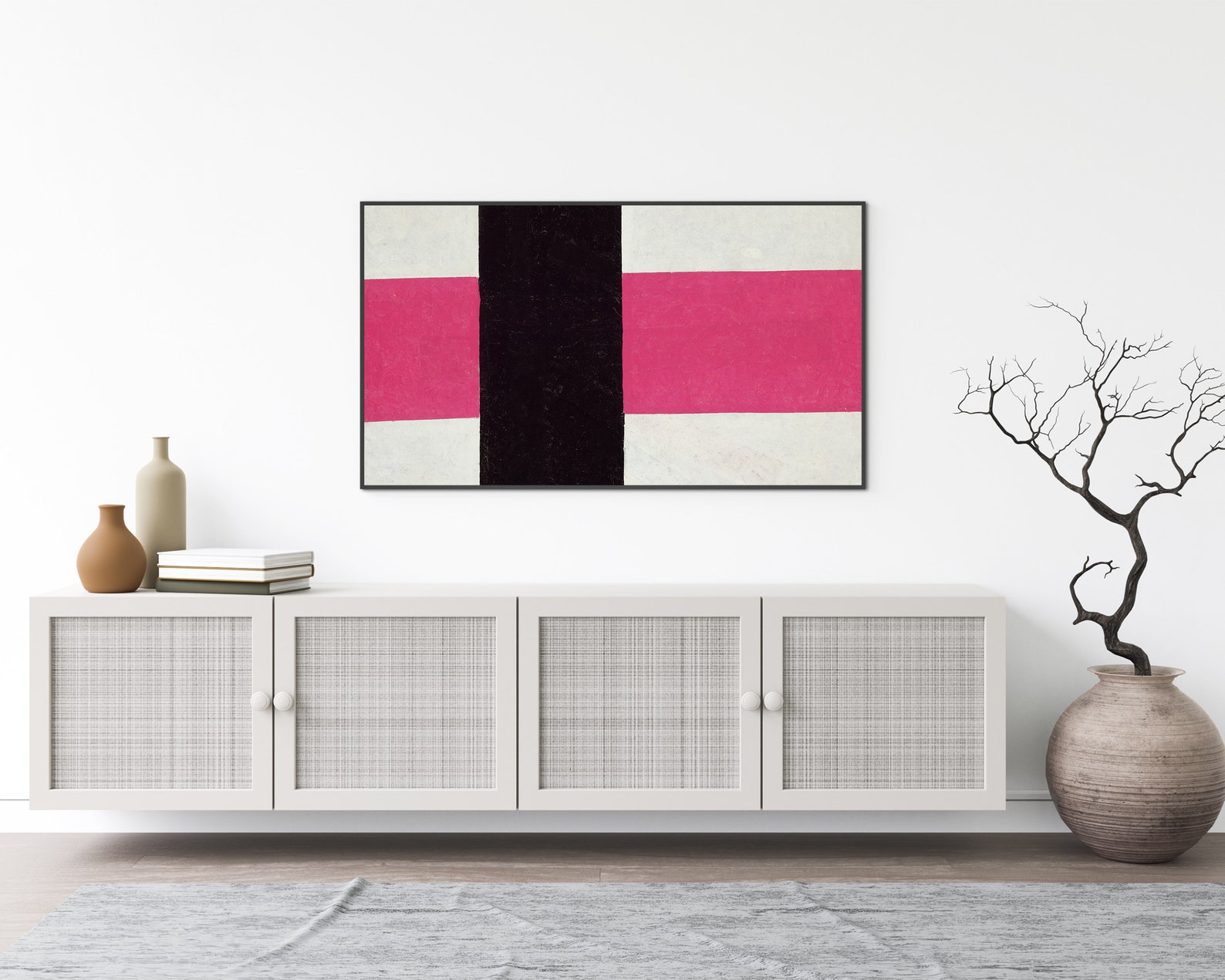 Samsung Frame Tv Art Modern Pink Frame Tv Art Eclectic Art - Etsy