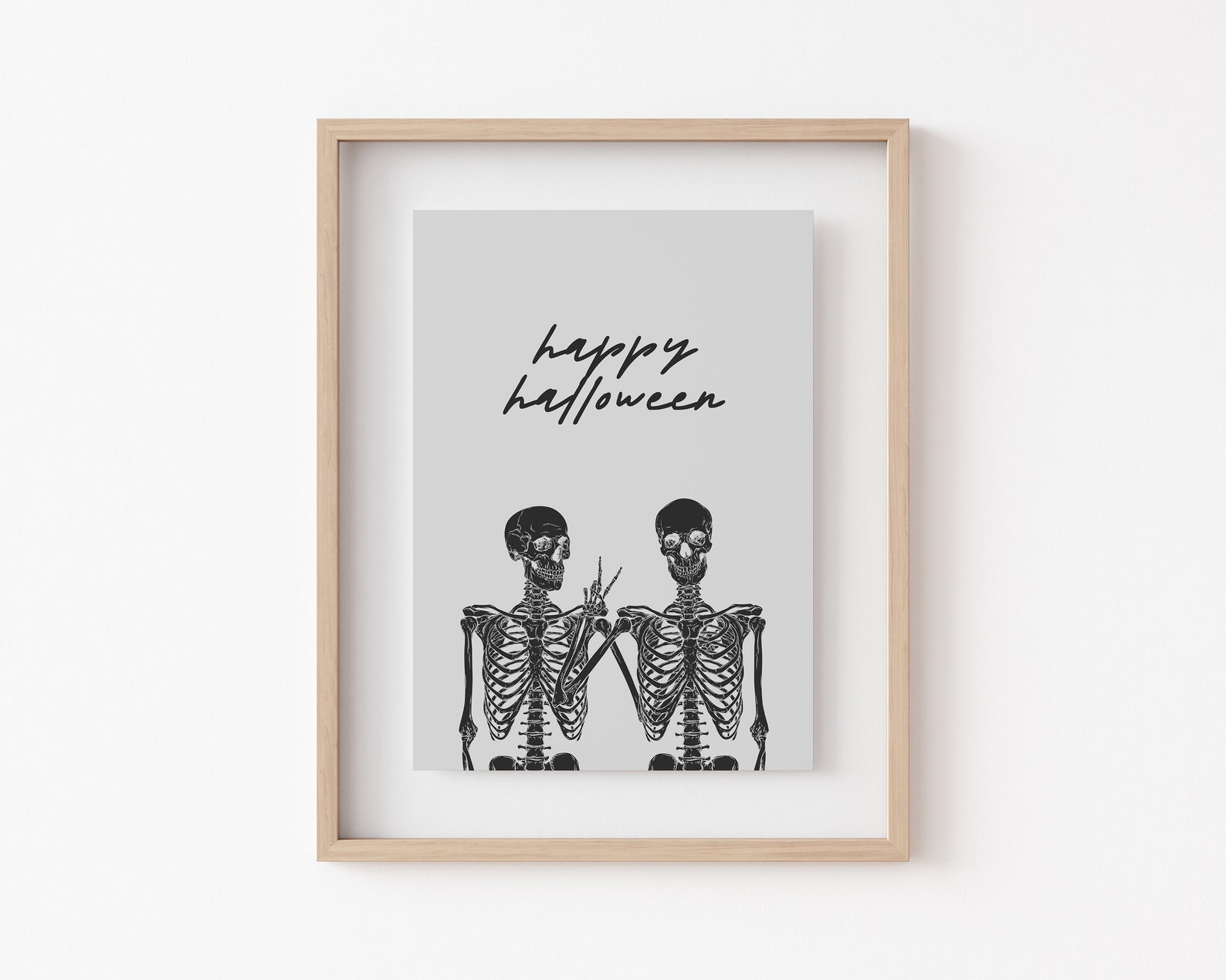 Halloween Prints | Skeleton Print | Set of 6 Prints | Skeleton Gallery ...