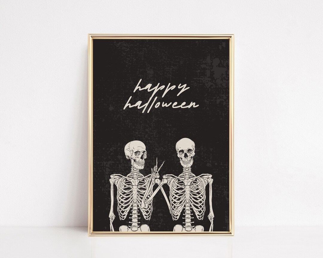 Halloween Decor | Halloween Printable Wall Art | Happy Halloween Sign ...