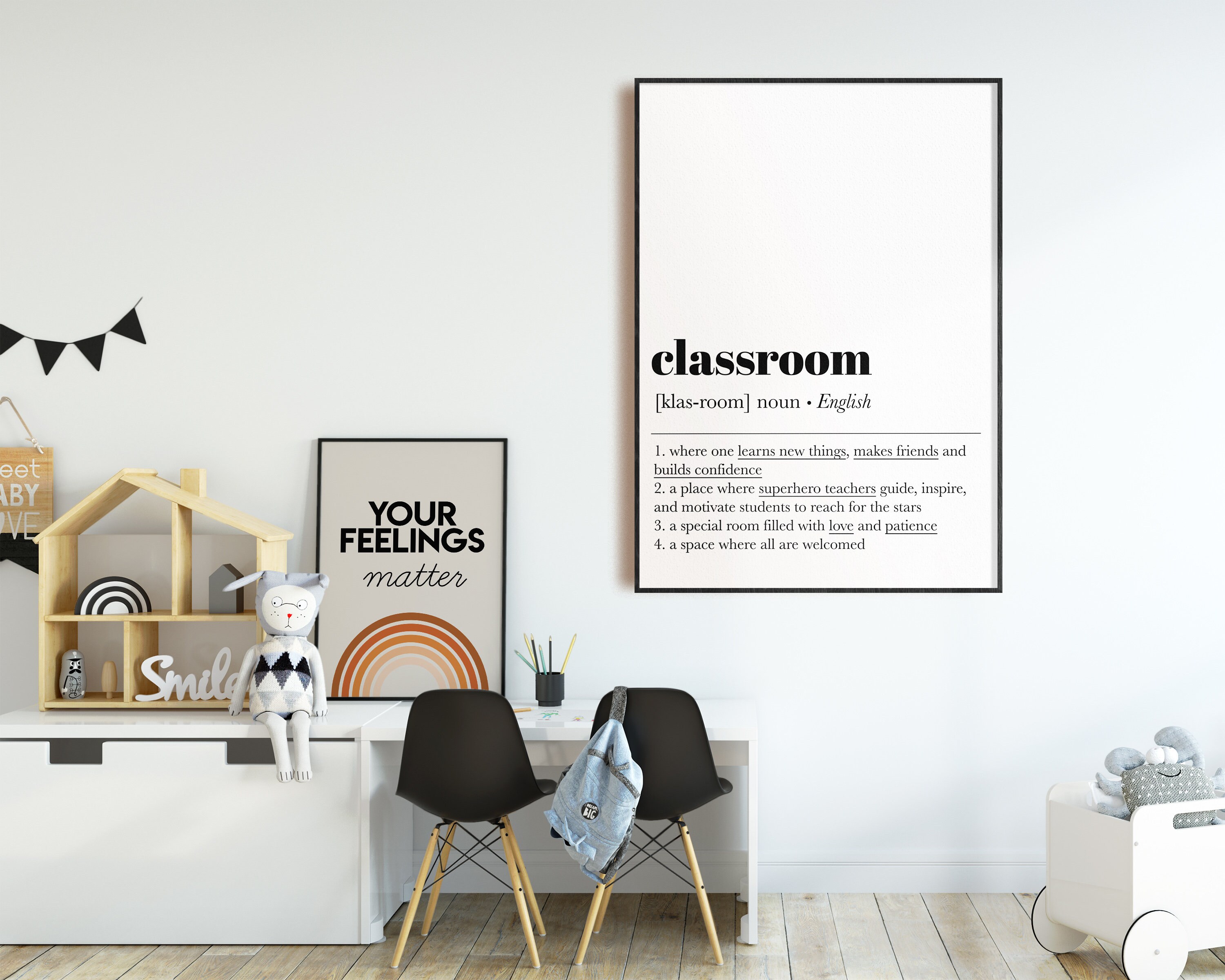 Classroom Definition Print Minimalist Classroom Decor - Etsy