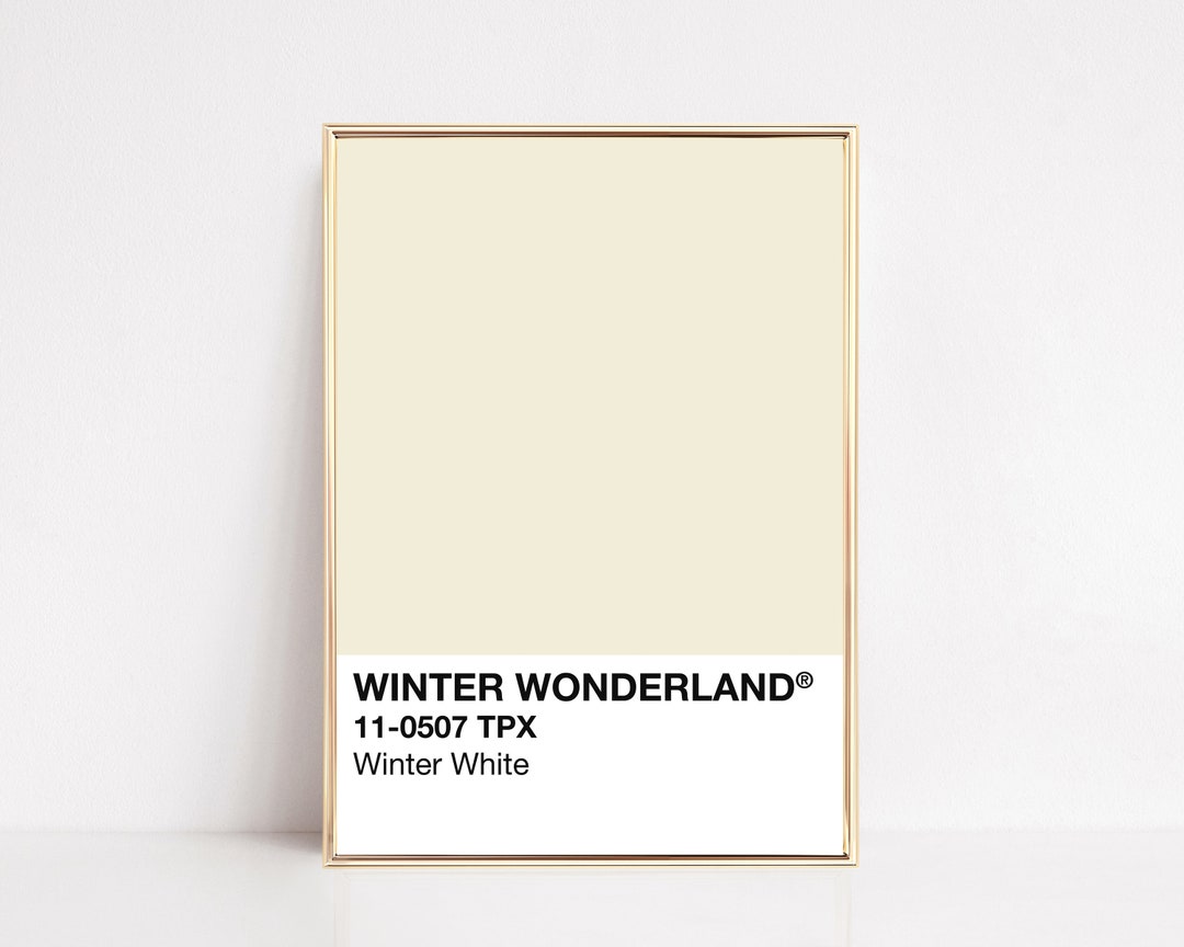 Winter White Print | Winter Printable Wall Art | White Color Block ...