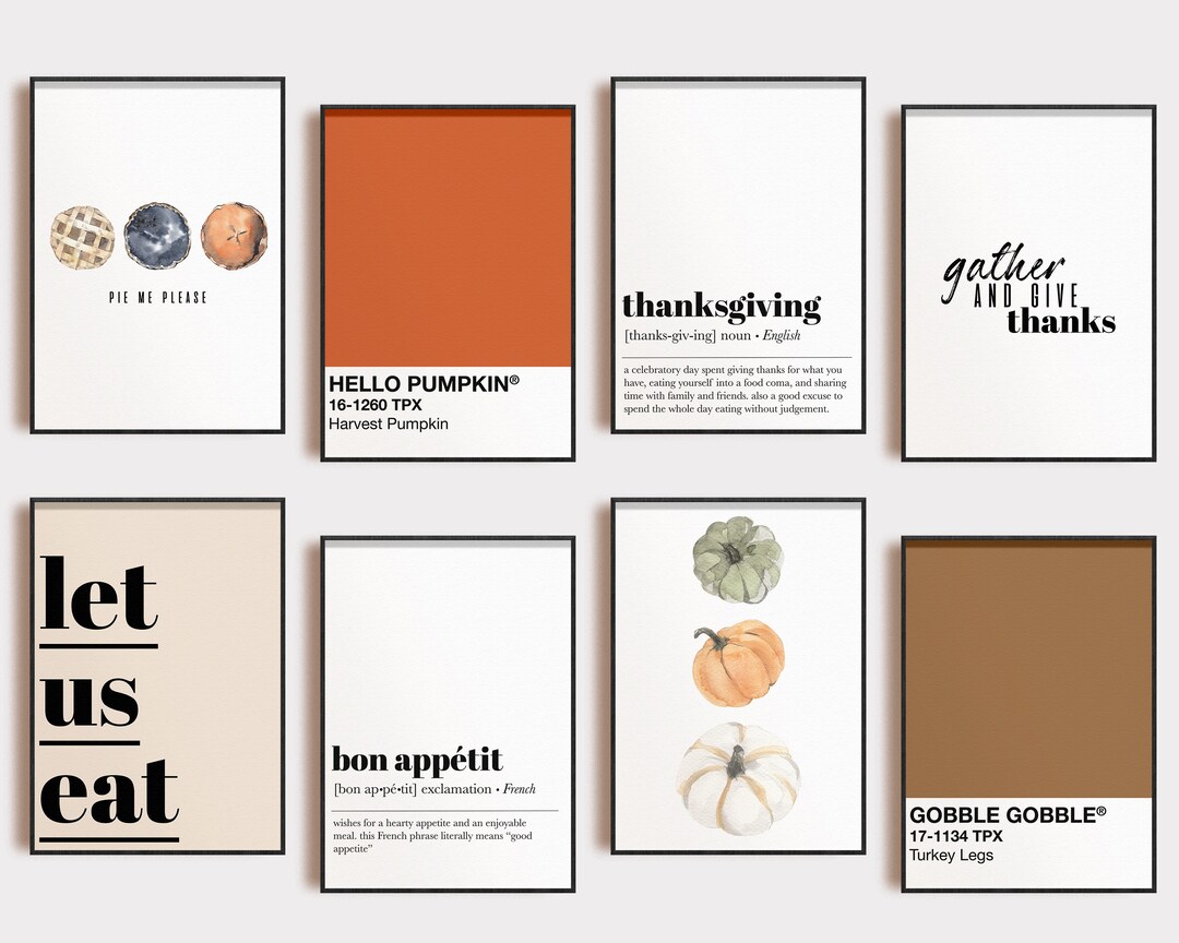 Thanksgiving Decor | 16 Thanksgiving Printables | MEGA Bundle Gallery ...