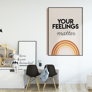 Your Feelings Matter Print Playroom Decor Classroom Decor Educational ...