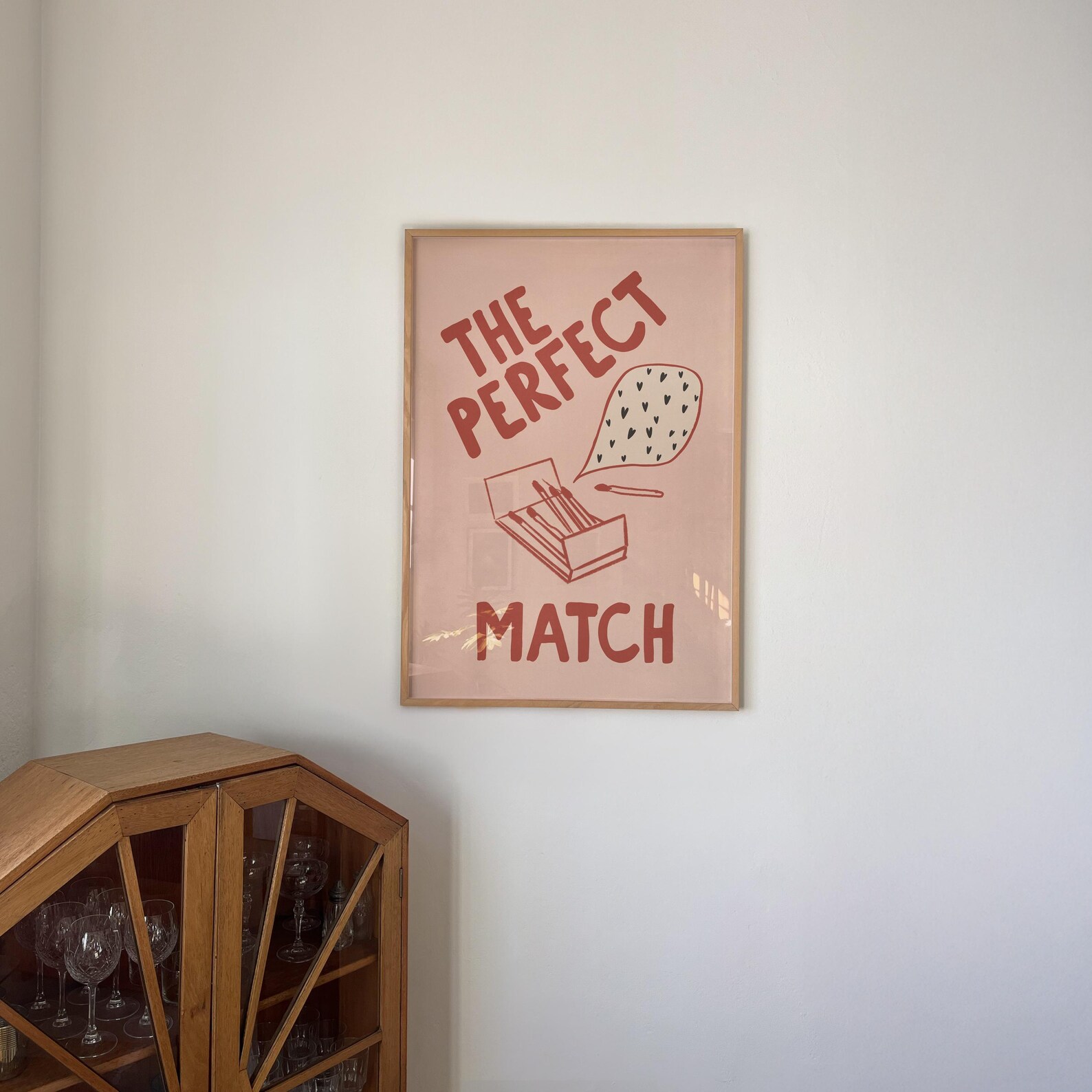 The Perfect Match | Printable Valentine Decor | Gift for Him | Trendy ...