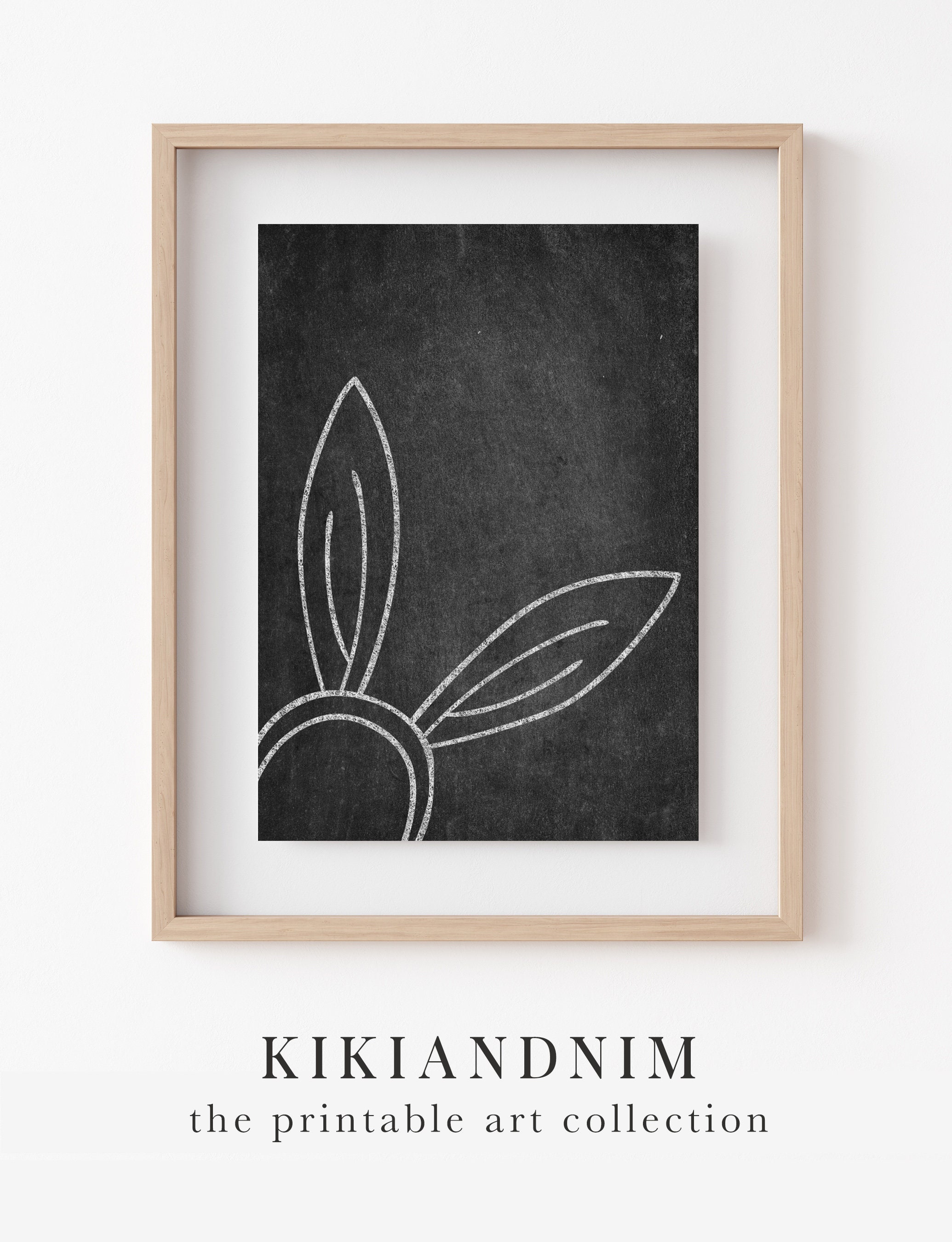 Easter Printable Wall Art Boho Easter Decor Easter Bunny - Etsy